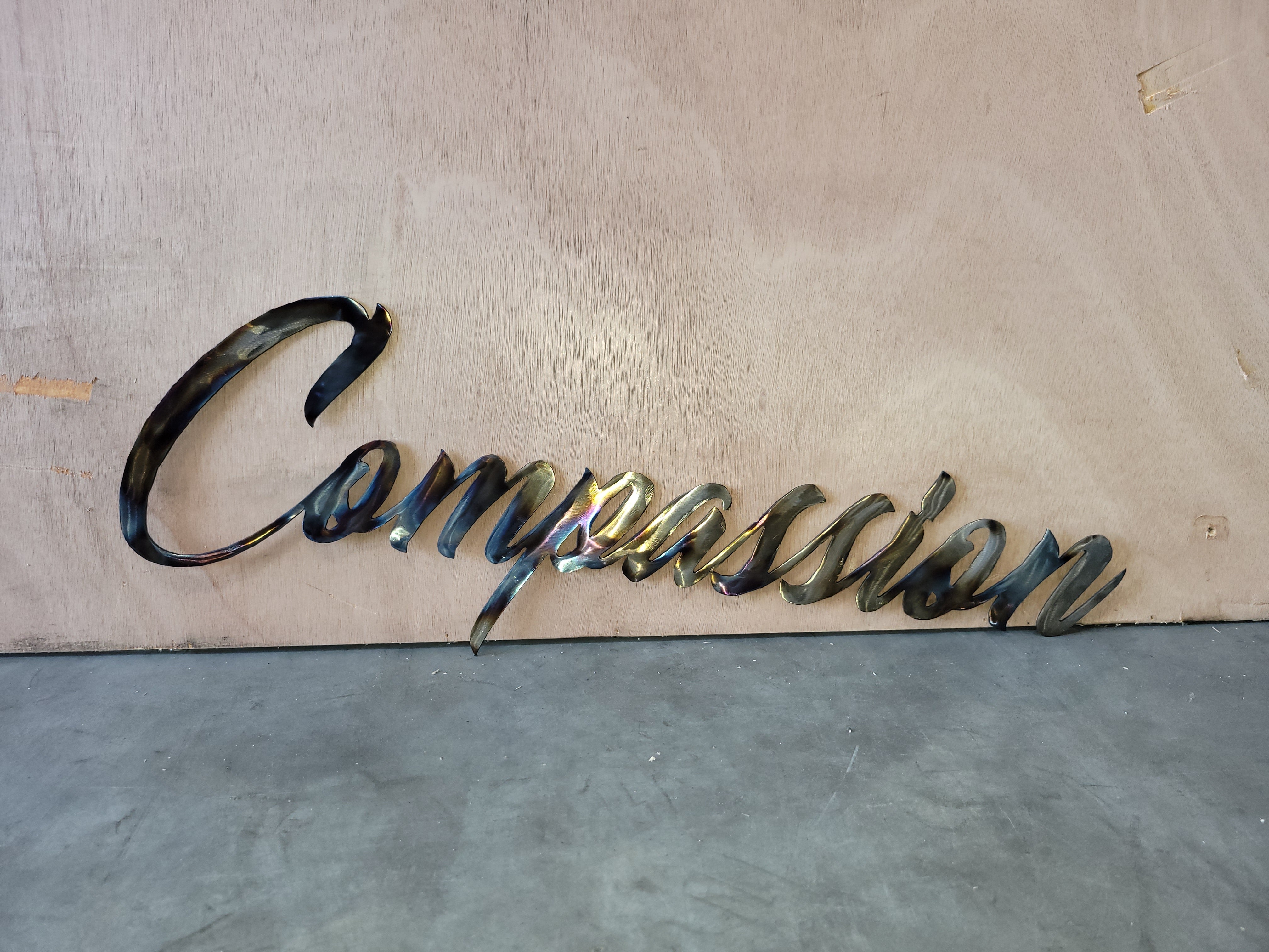 Metal Wall Words - Compassion – Snake River Fabrication