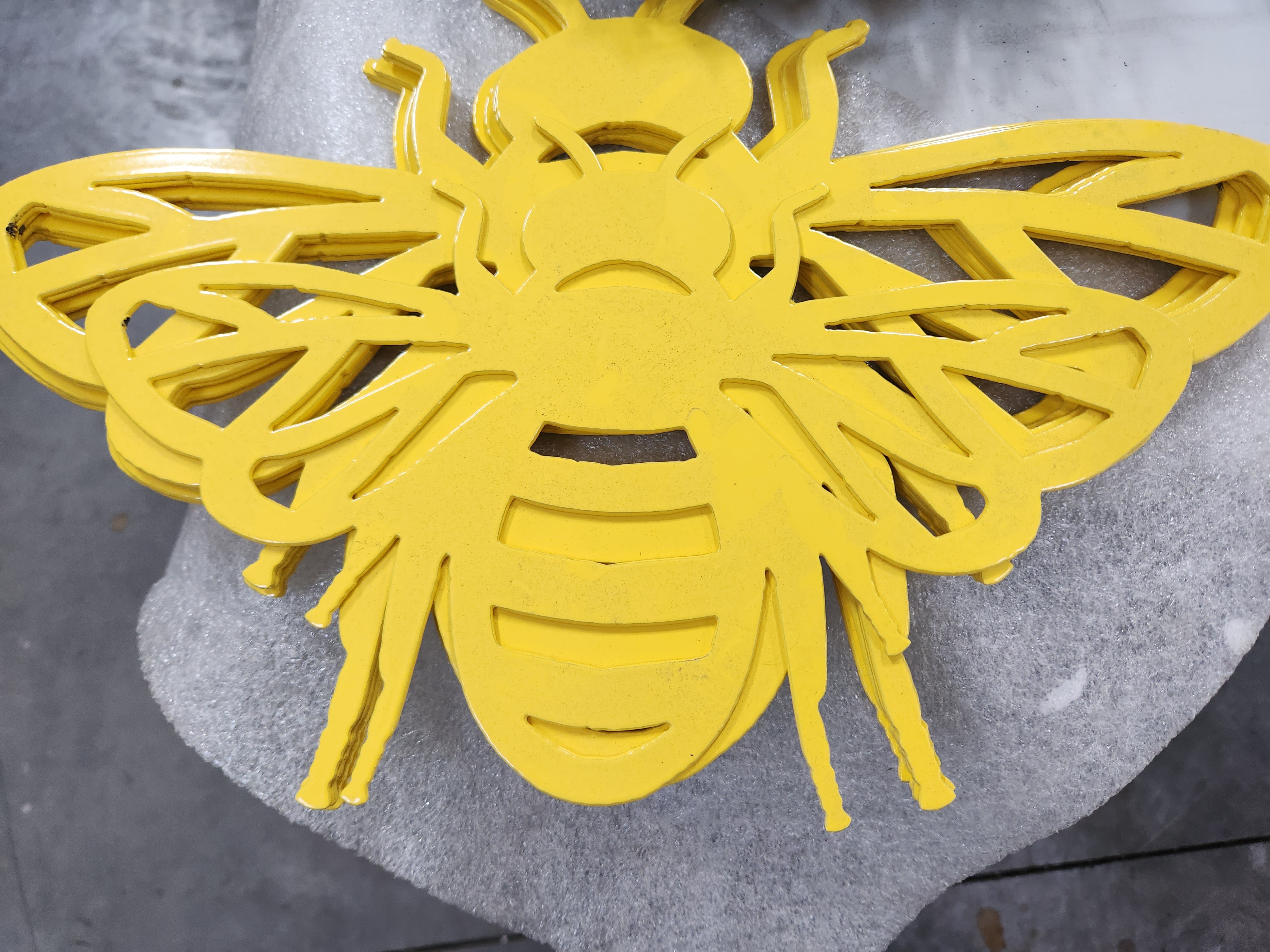 Yellow Bee wall art – Snake River Fabrication